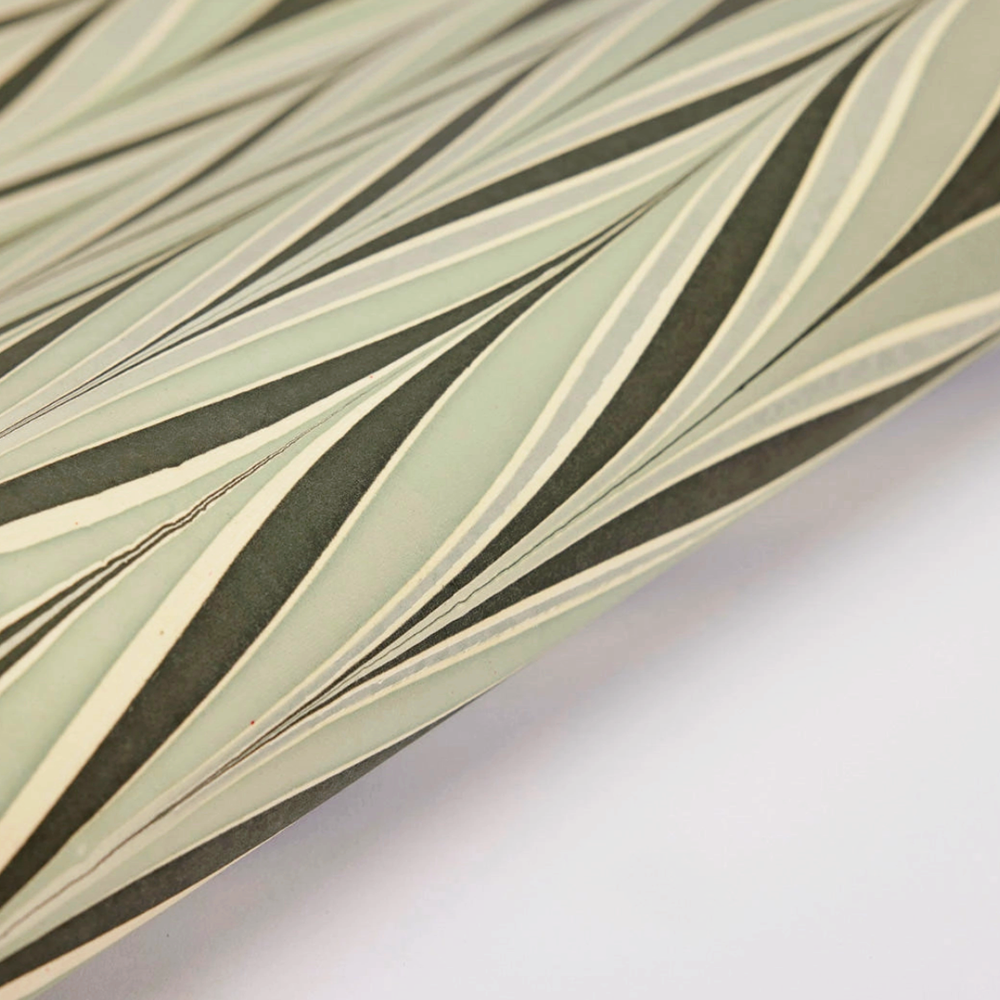 Handmade Indian Cotton Paper- Marbled Candy Stripes- Stormy — Two Hands ...