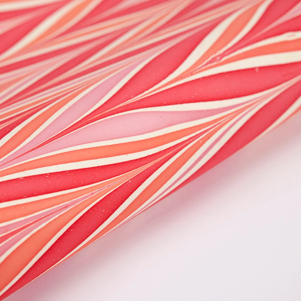 Handmade Indian Cotton Paper- Marbled Candy Stripes- Sugar — Two Hands ...