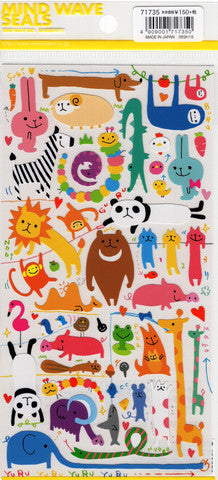 Yuru Animals Japanese Mini Stickers — Two Hands Paperie