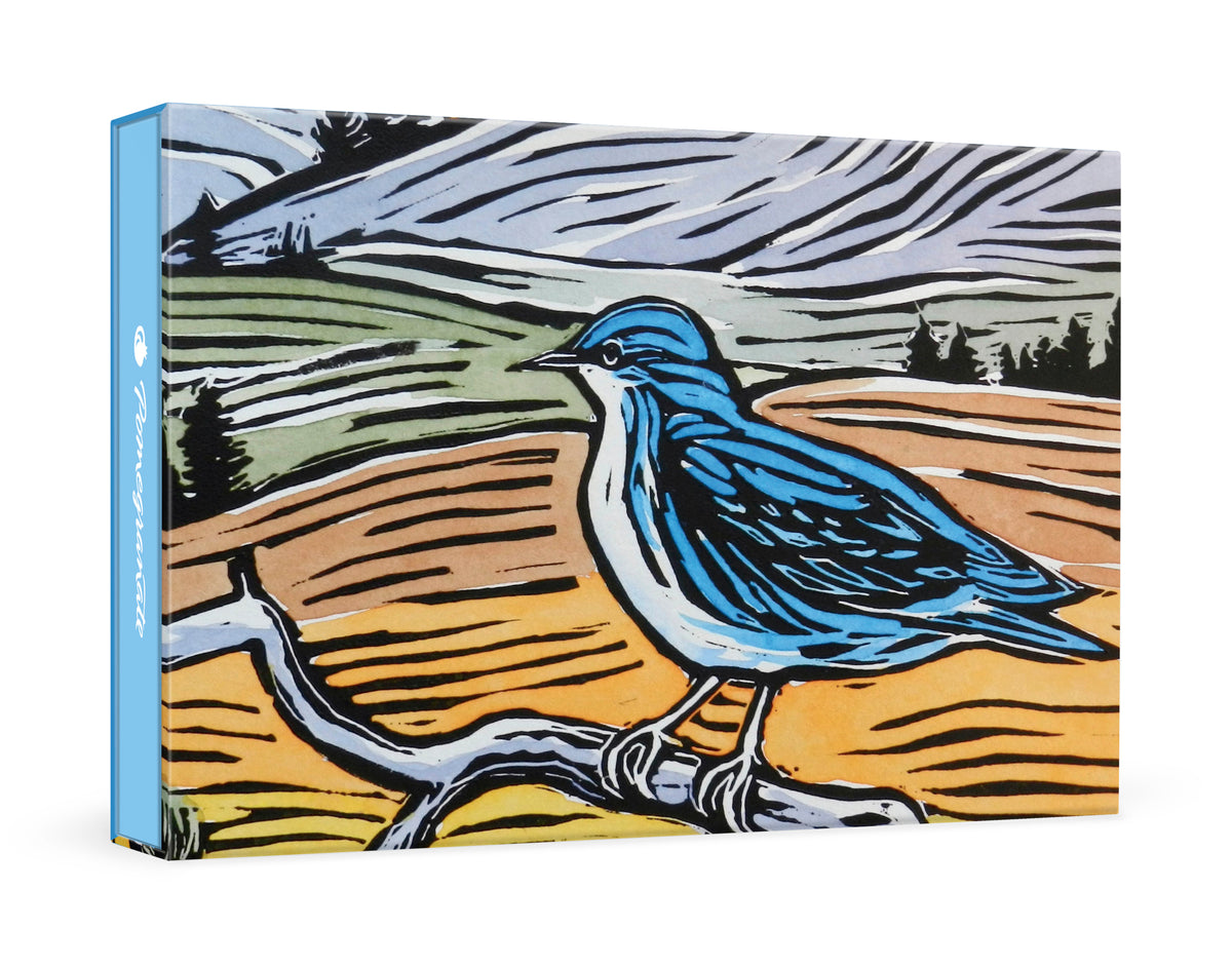 Molly Hashimoto Mountain Bluebird Small Boxed Cards — Two Hands Paperie