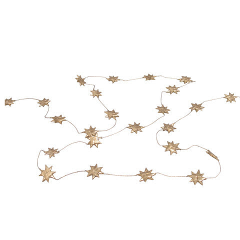 Palm Leaf Star Garland- Gold — Two Hands Paperie