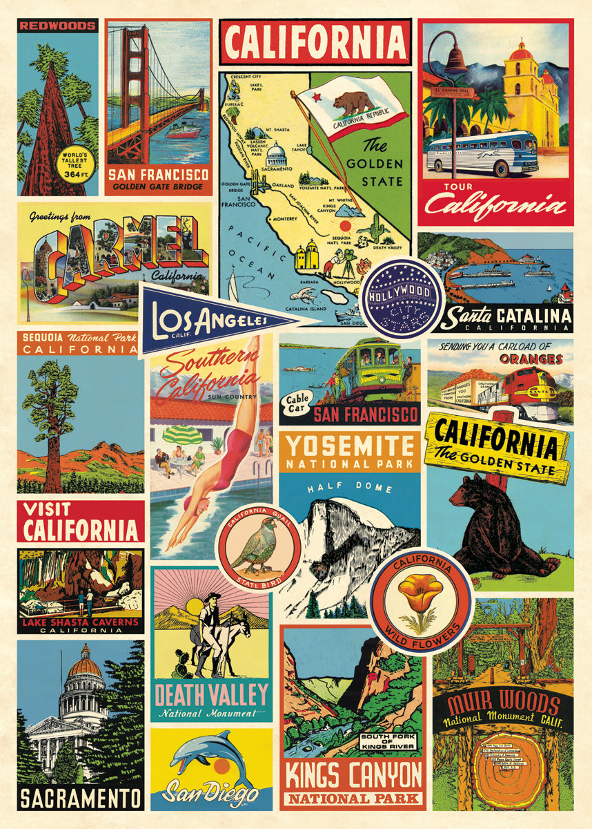 Cavallini & Co. California Labels Decorative Paper — Two Hands Paperie