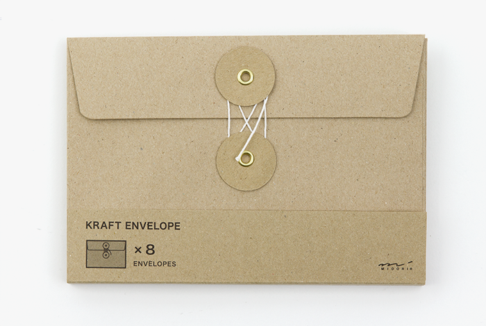 TRAVELER'S COMPANY Medium String Tie KRAFT ENVELOPE — Two Hands Paperie