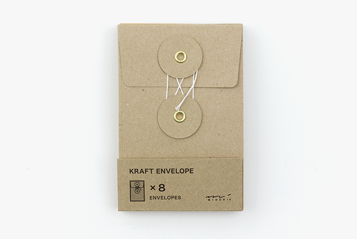 TRAVELER'S COMPANY Small String Tie KRAFT ENVELOPE — Two Hands Paperie